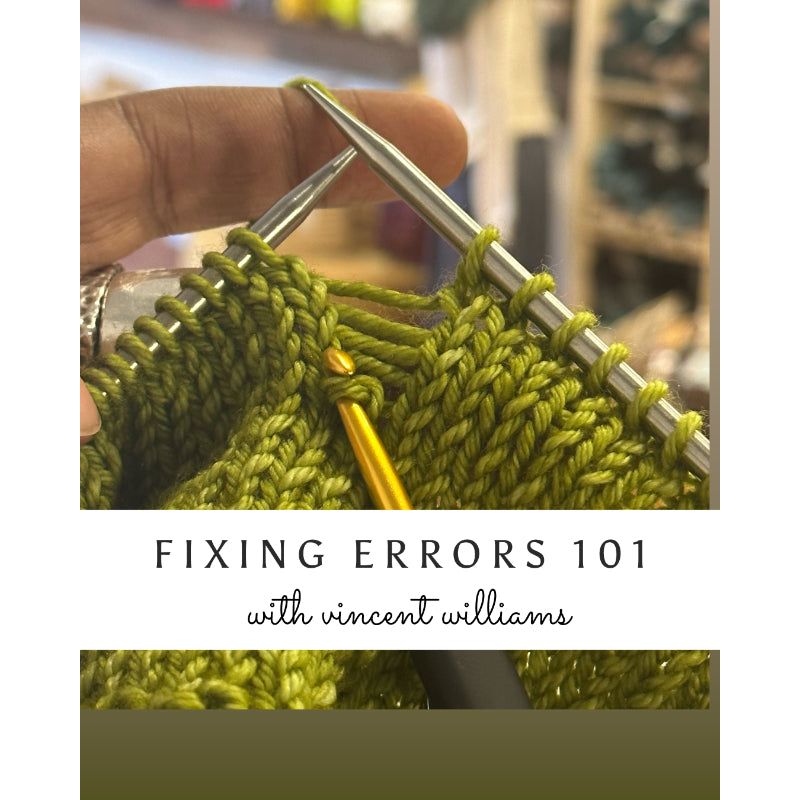Fixing Knitting Errors 101 with Vincent Williams | Visuvio's Crafts