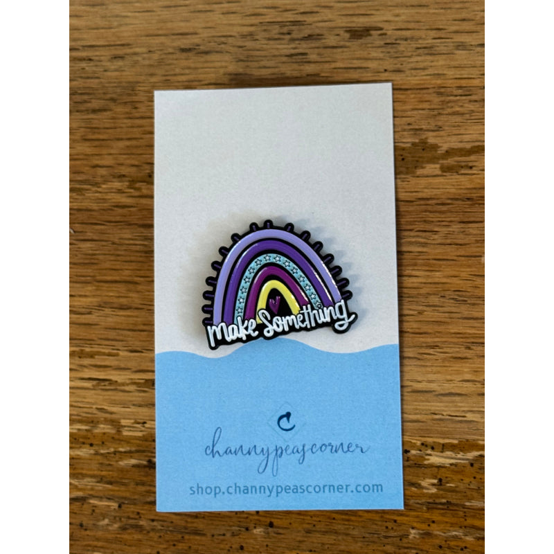 Make Something Enamel Pin | The Craftivist