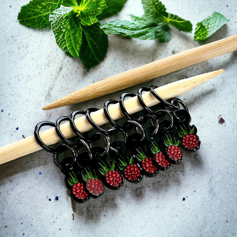 Raspberry Stitch Markers