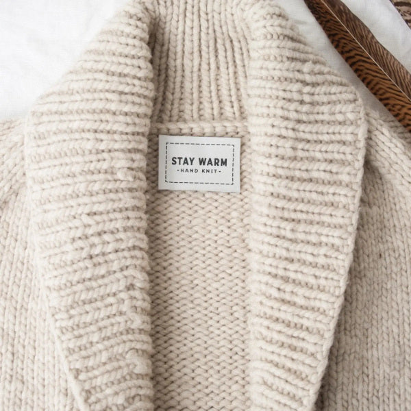Stay Warm Woven Labels | The Craftivist