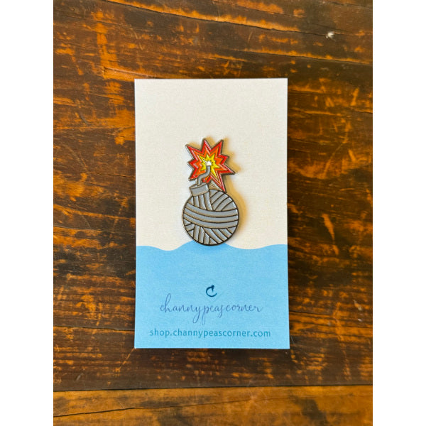 Yarn Bomb Enamel Pin